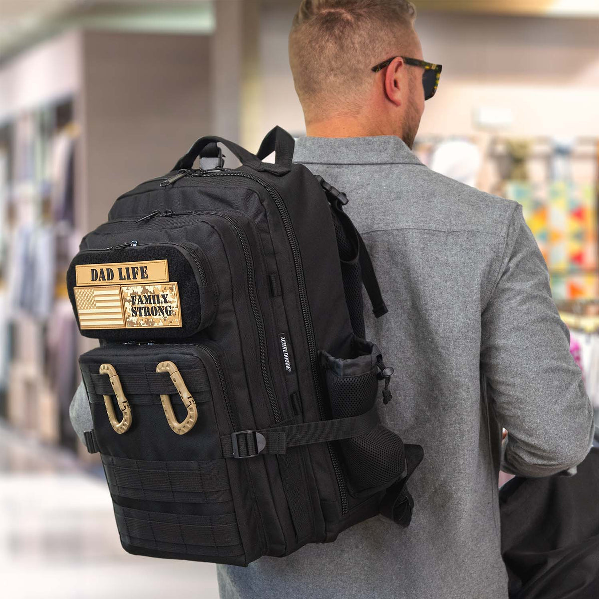 Active Doodie Dad Gear® | Dad Diaper Bag with Dad Life Patches